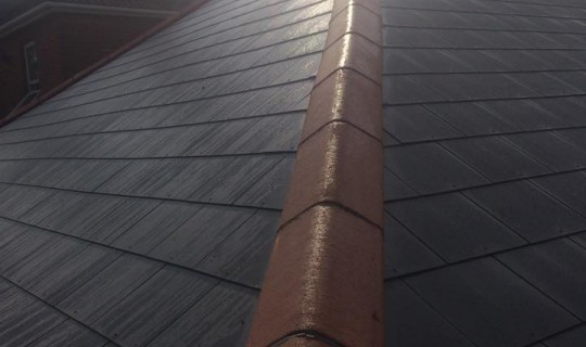 Re-roof with man-made slates - Dorset Roofing Services Ltd